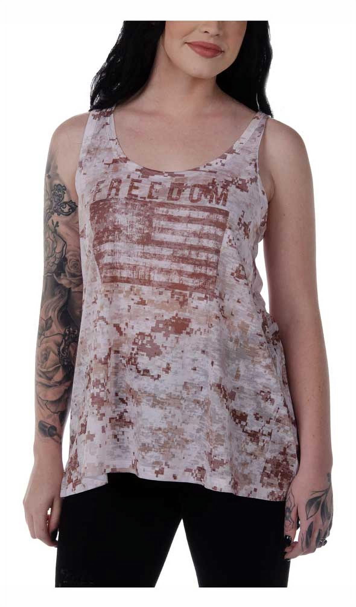 Liberty Wear Women's Desert Route Sleeveless Burnout Tank Top - Desert ...