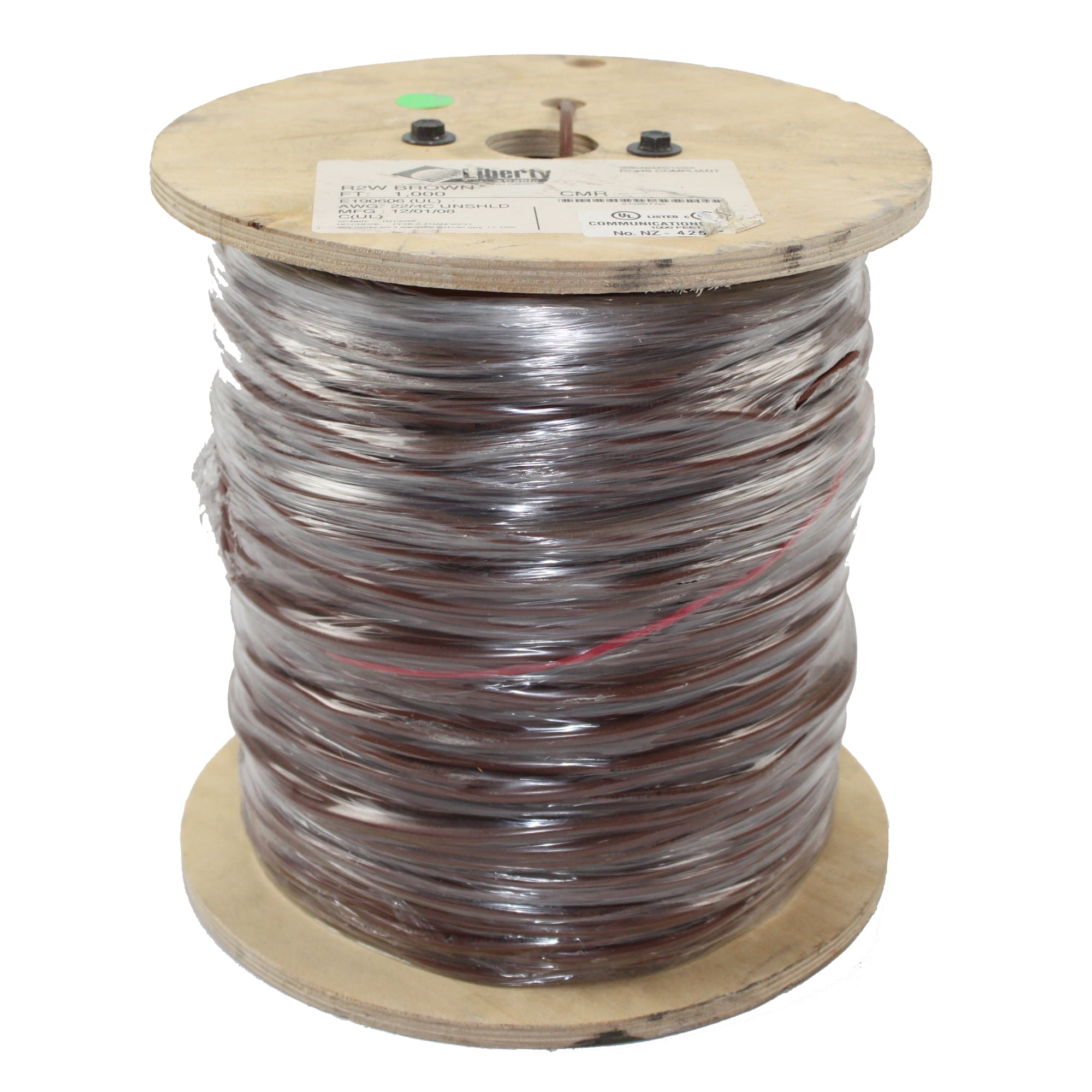 Liberty Wire & Cable 22-AWG 4-Conductor Control Cable, 22/4C, CM/CMR ...
