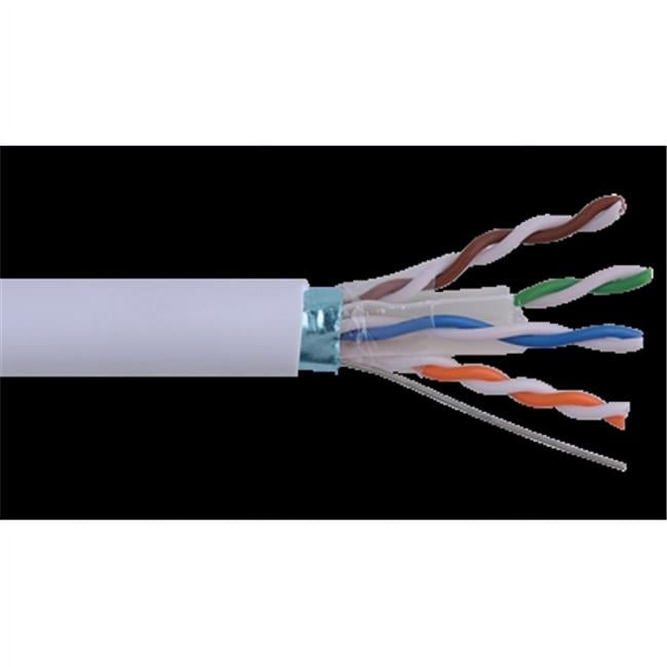 Liberty Wire & Cable 24-4P-P-L6SH-WHT Category 6 F&UTP EN series 23 AWG 4 Pair Shielded Cable ...