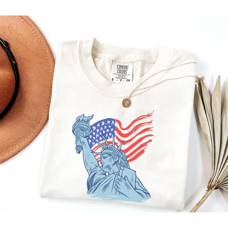 Liberty and Freedom Graphic Tee, USA Flag Shirt, 4th of July Tee ...