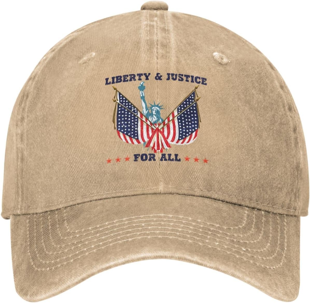 Liberty and Justice for All Hat Patriotic USA Flag 4th of July Trucker ...
