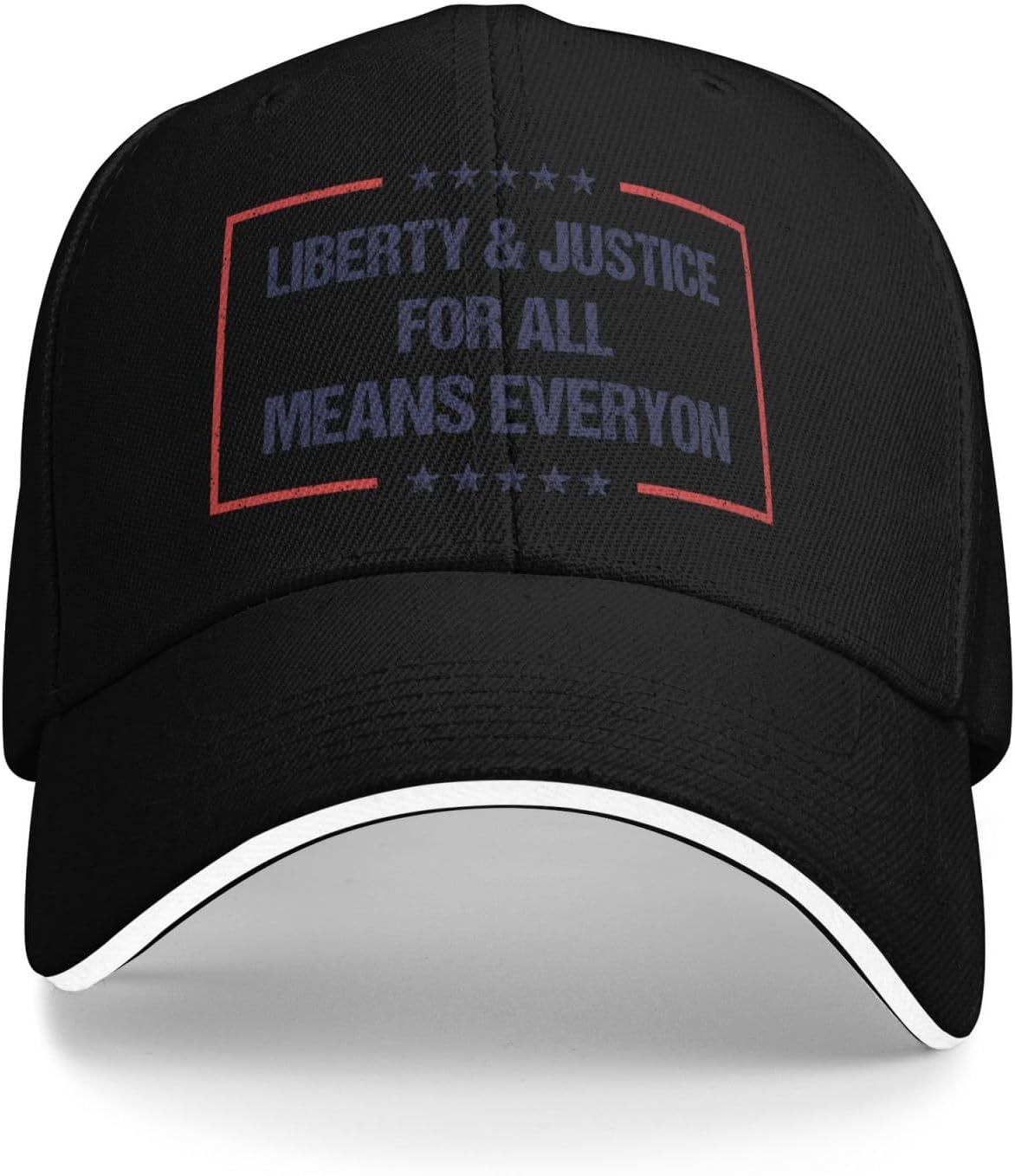 Liberty and Justice for All Means Everyon Hat Patriotic USA Flag 4th of ...