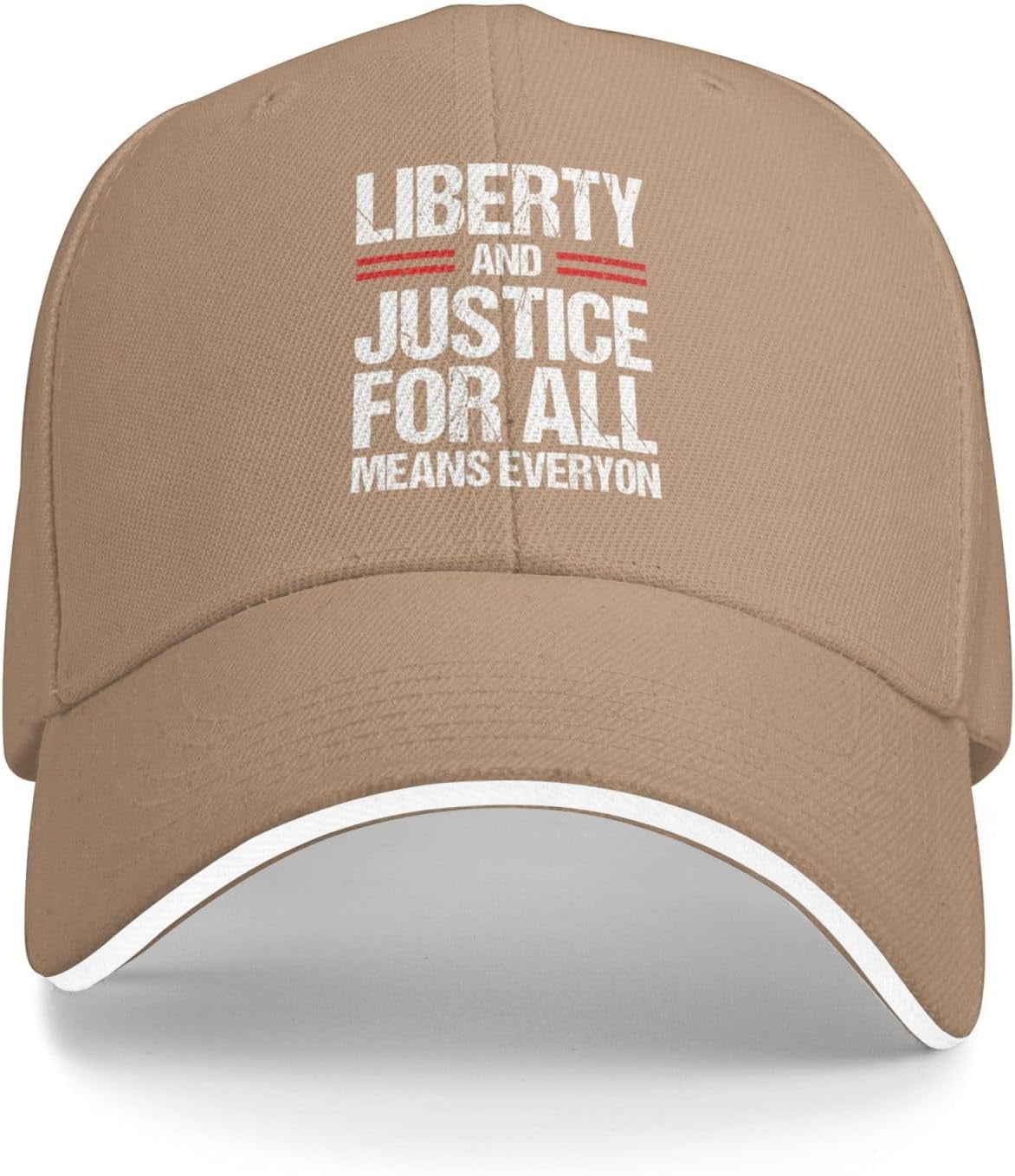 Liberty and Justice for All Means Everyon Hat Patriotic USA Flag 4th of ...
