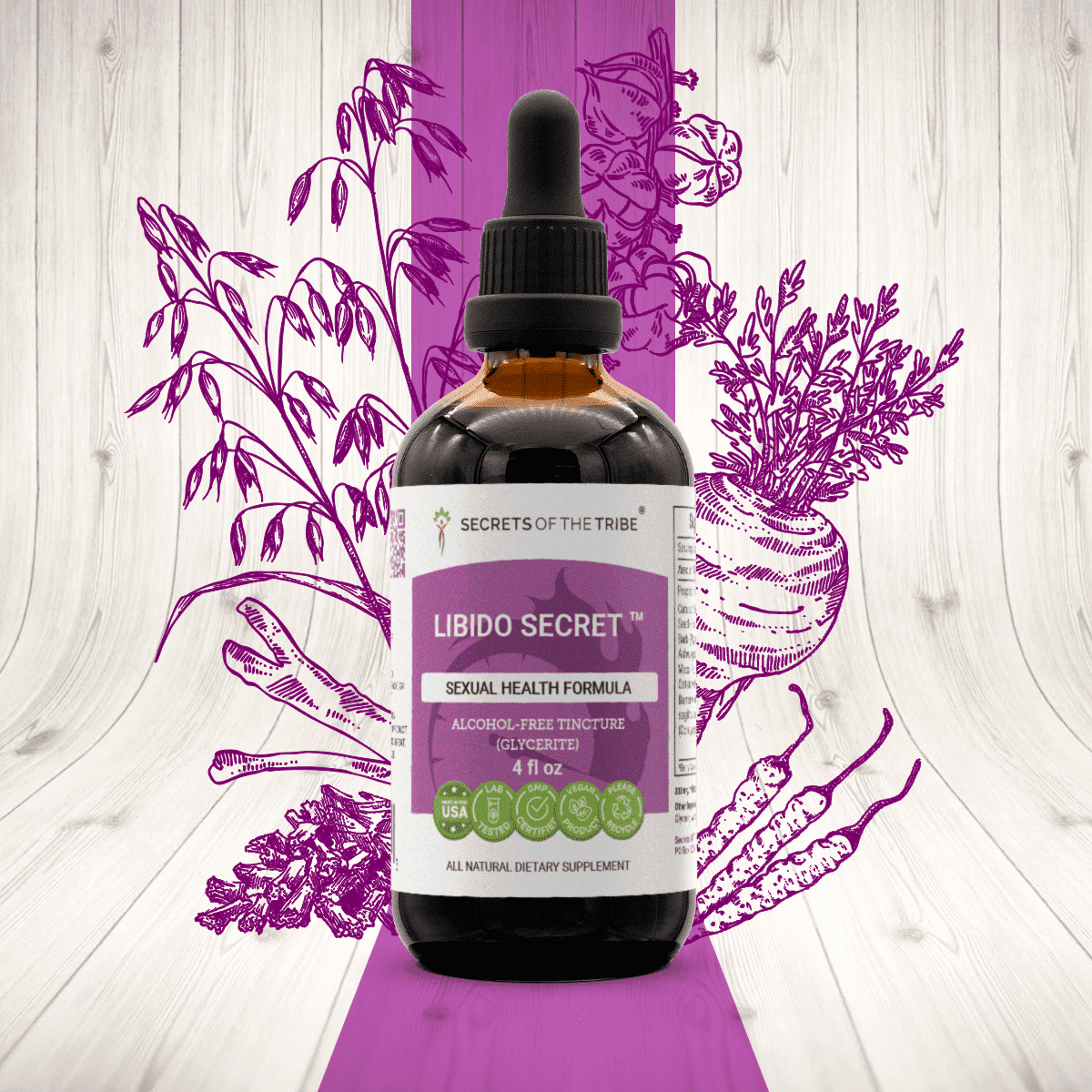 Secrets Of The Tribe Libido Secret Blend Tincture Dietary Supplement ...