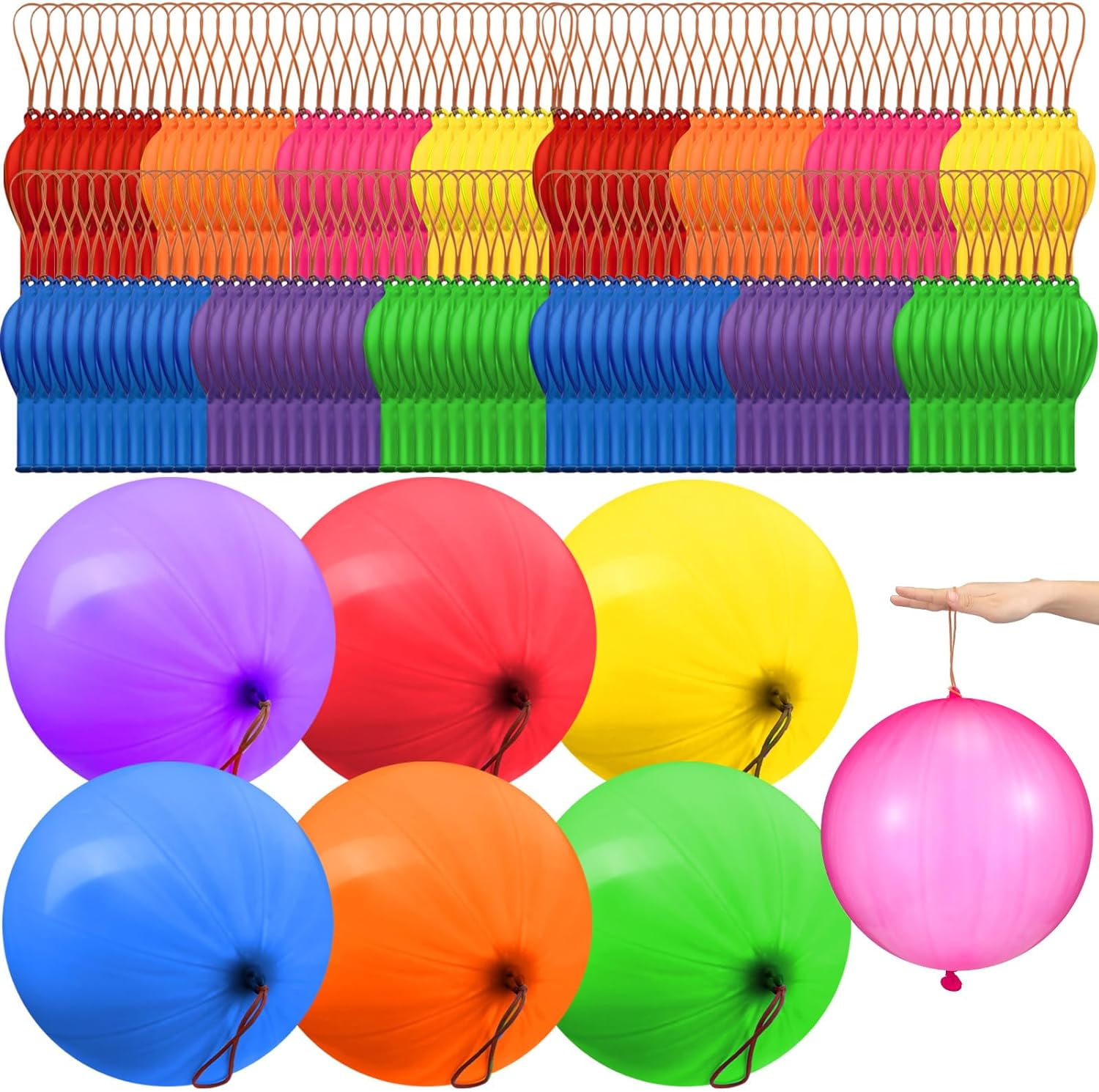 Libima 350 Pcs Punch Balloons Bulk Assorted Colors Punching Balloons ...