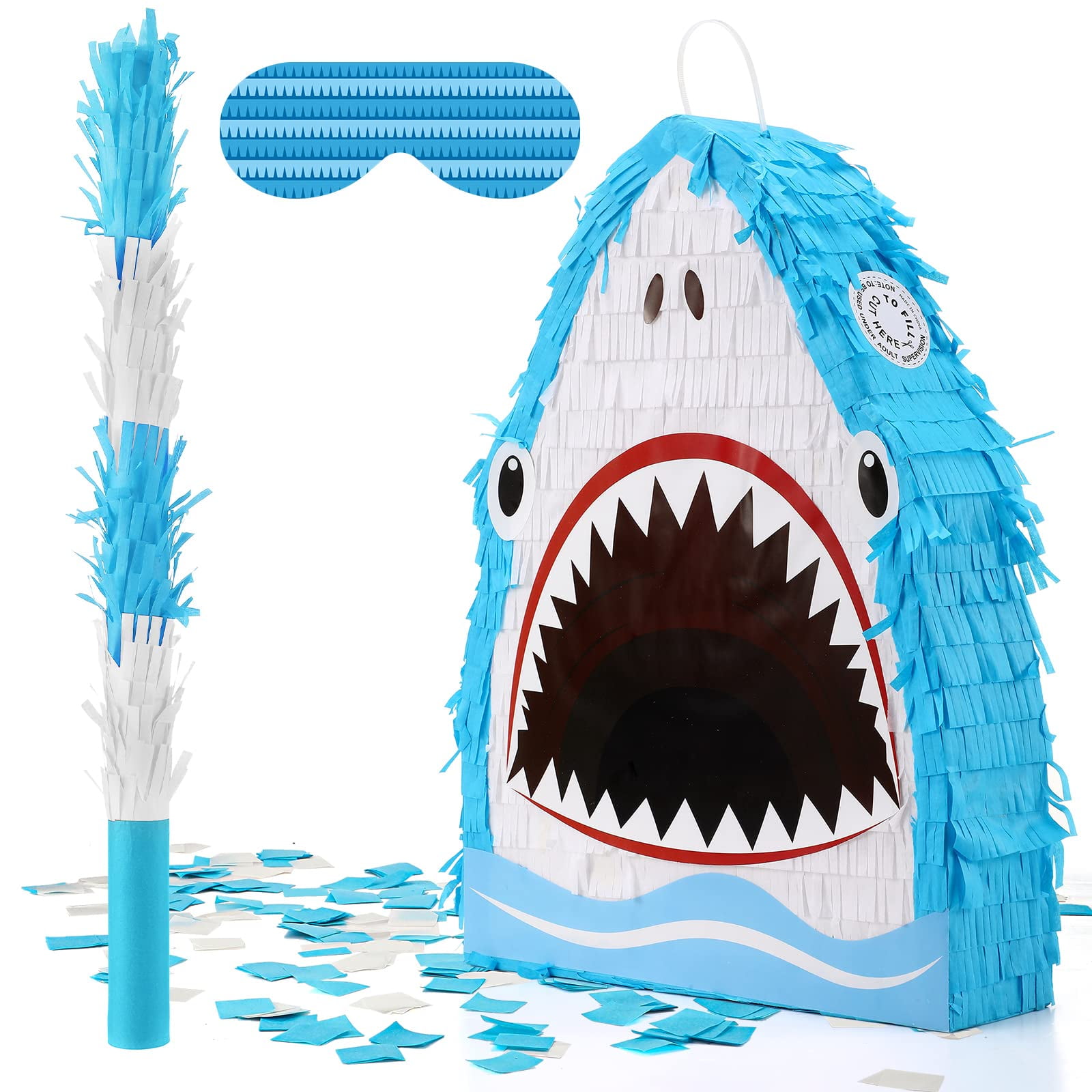 Libima Small Shark AJH3 Piñata 16.5 Inch Piñatas for Birthday Party ...