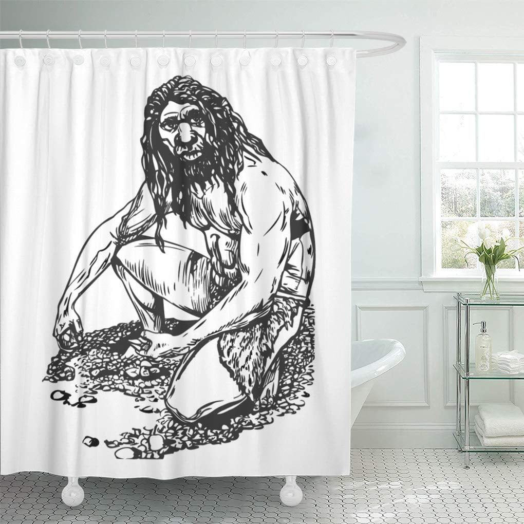 Libin Ancient Age Primitive Man Neanderthal Graphic Sketch Anatomy ...