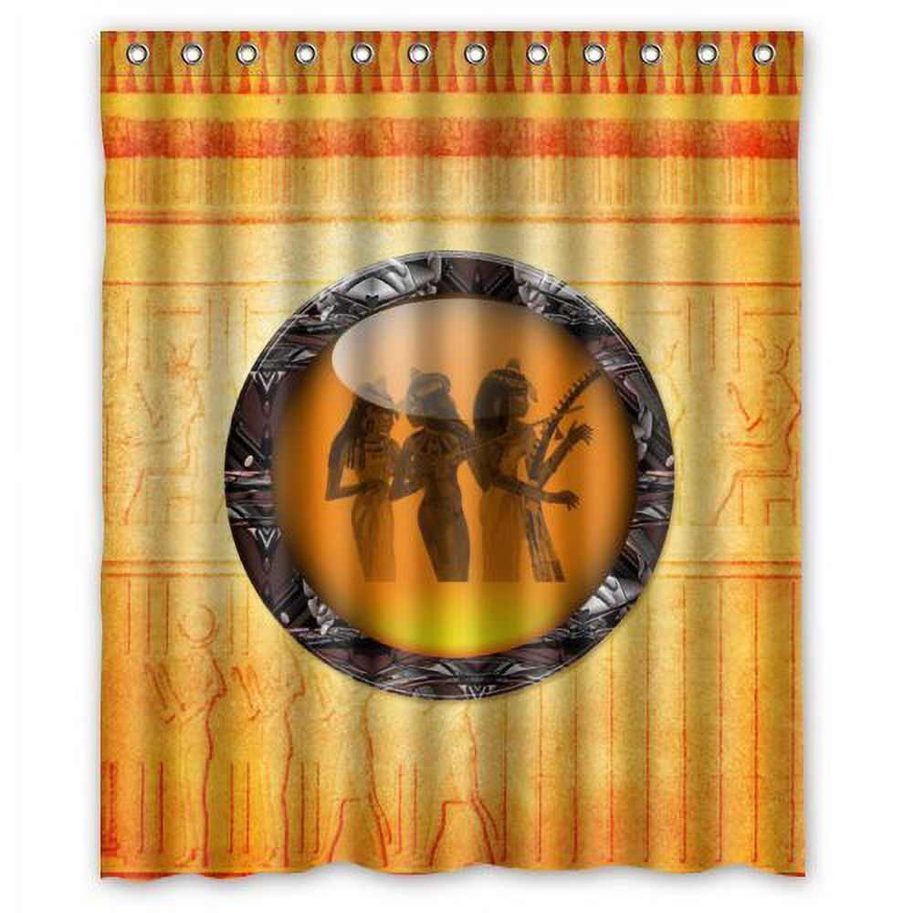 Libin Ancient Egyptian Culture Classic Shower Curtain Waterproof ...