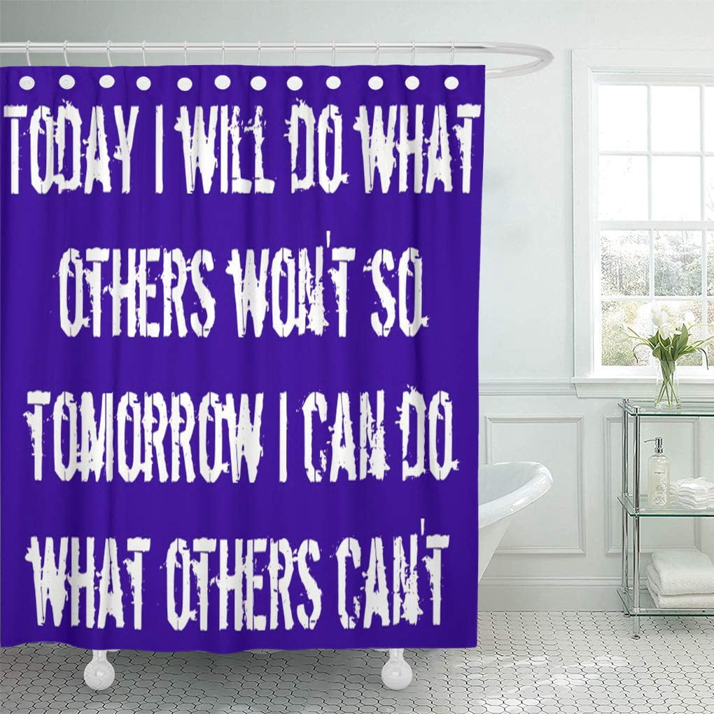 Libin Athlete Sports Motivational Fan Locker Room Unique Shower Curtain ...