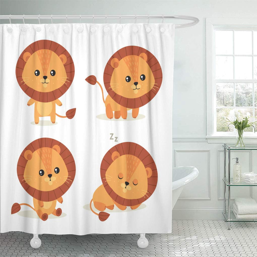 Libin Baby Cute Little Lion Vector Illustration Cartoon Leo Leon Tail ...