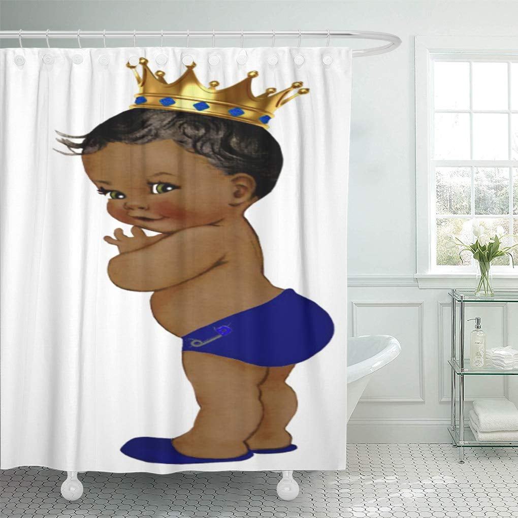 Libin Baby Ethnic Prince Birthday Royal Nursery Boy Shower Curtain ...