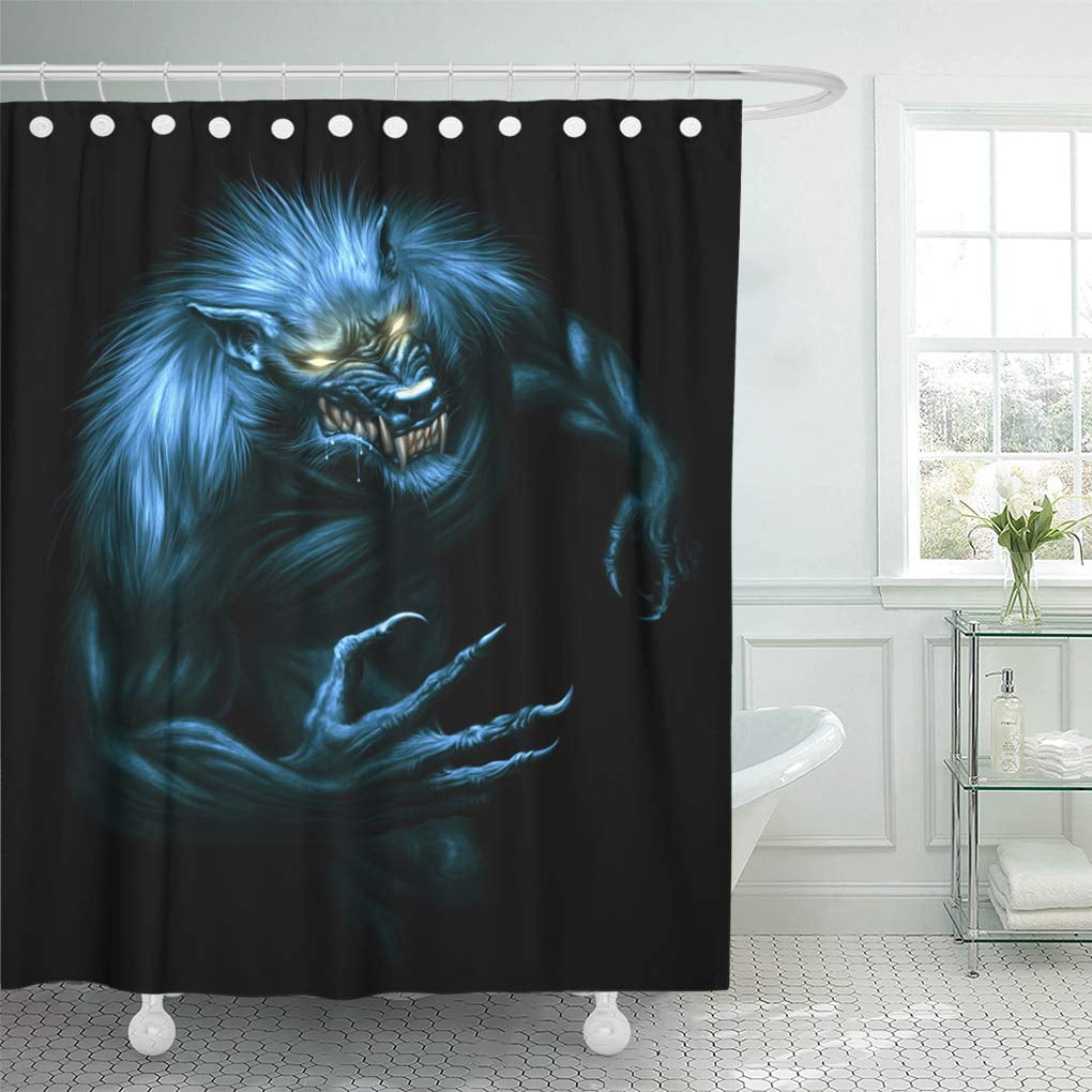 Libin Beast Werewolf Glowing Eyes Dark Digital Painting Fantasy Monster ...