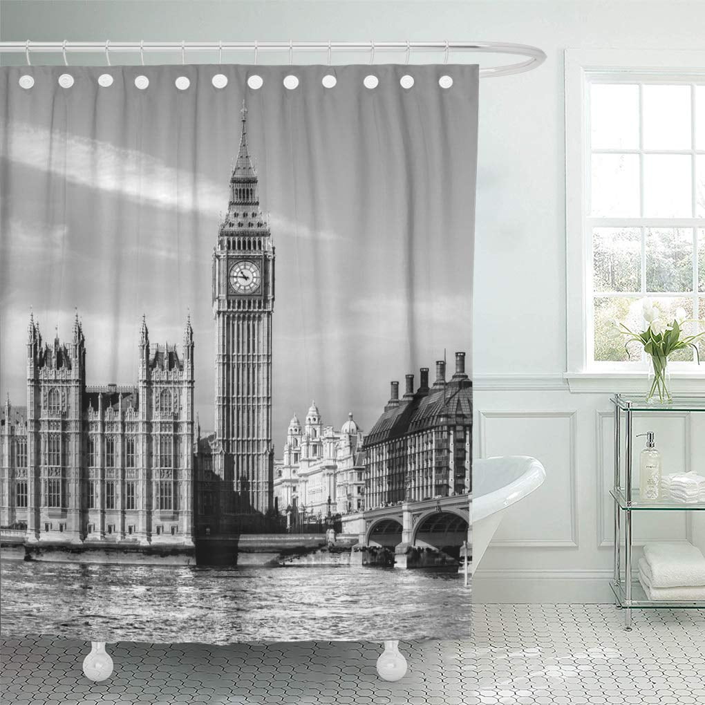 Libin Black Eye The Big Ben House of Parliament Shower Curtain 66x72 ...