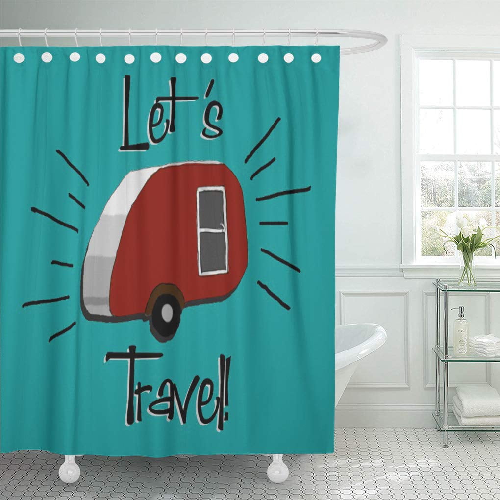 Libin Camping Teardrop Camper Retro Travel Vintage Colors Trailer ...