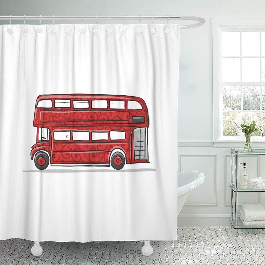 Libin Decker Red Bus Sketch for Your Design Double London Art Shower ...