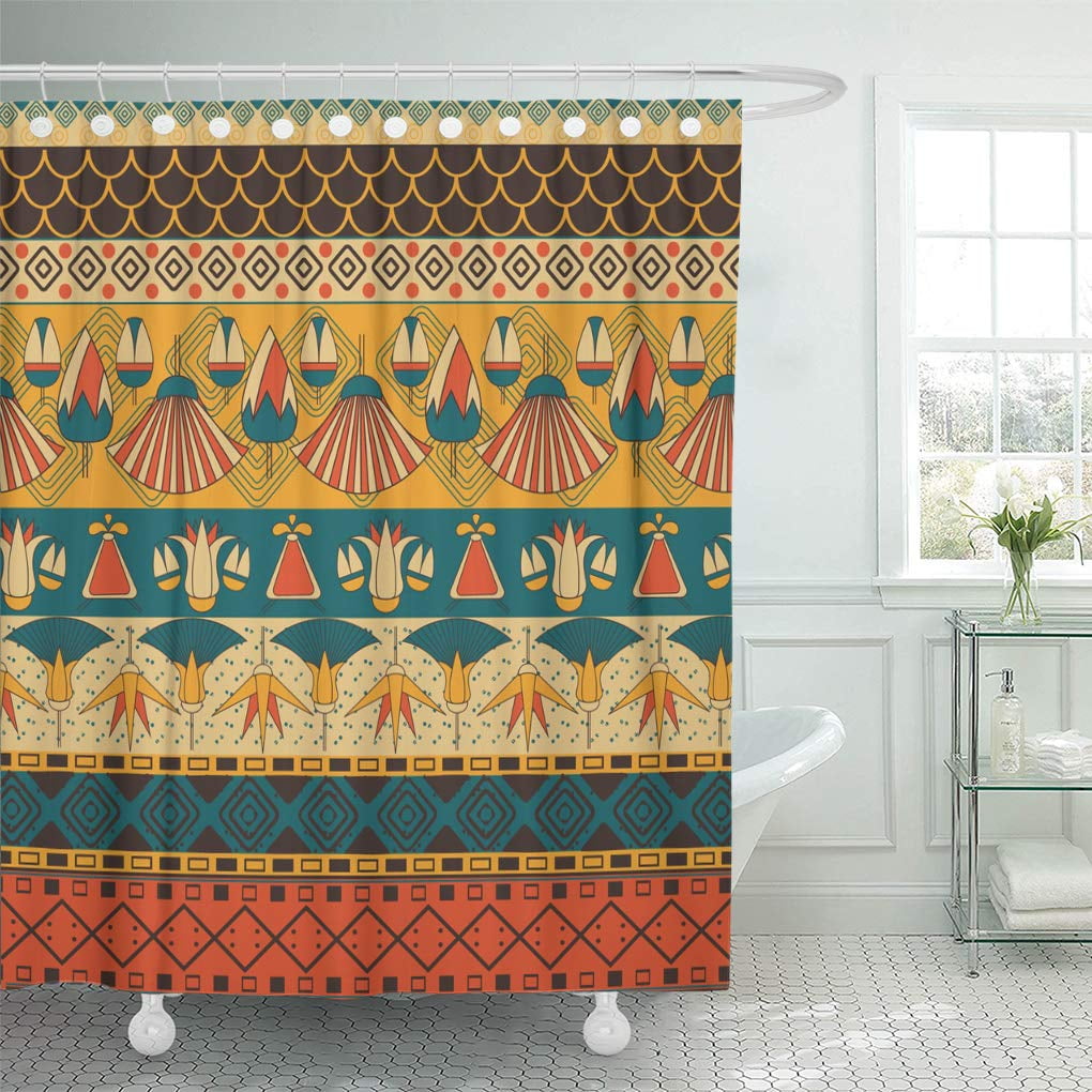 Libin Egypt Ancient Egyptian Tribal Jackets Flyers Envelopes Pads Blankets Shower Curtain 60x72 ...