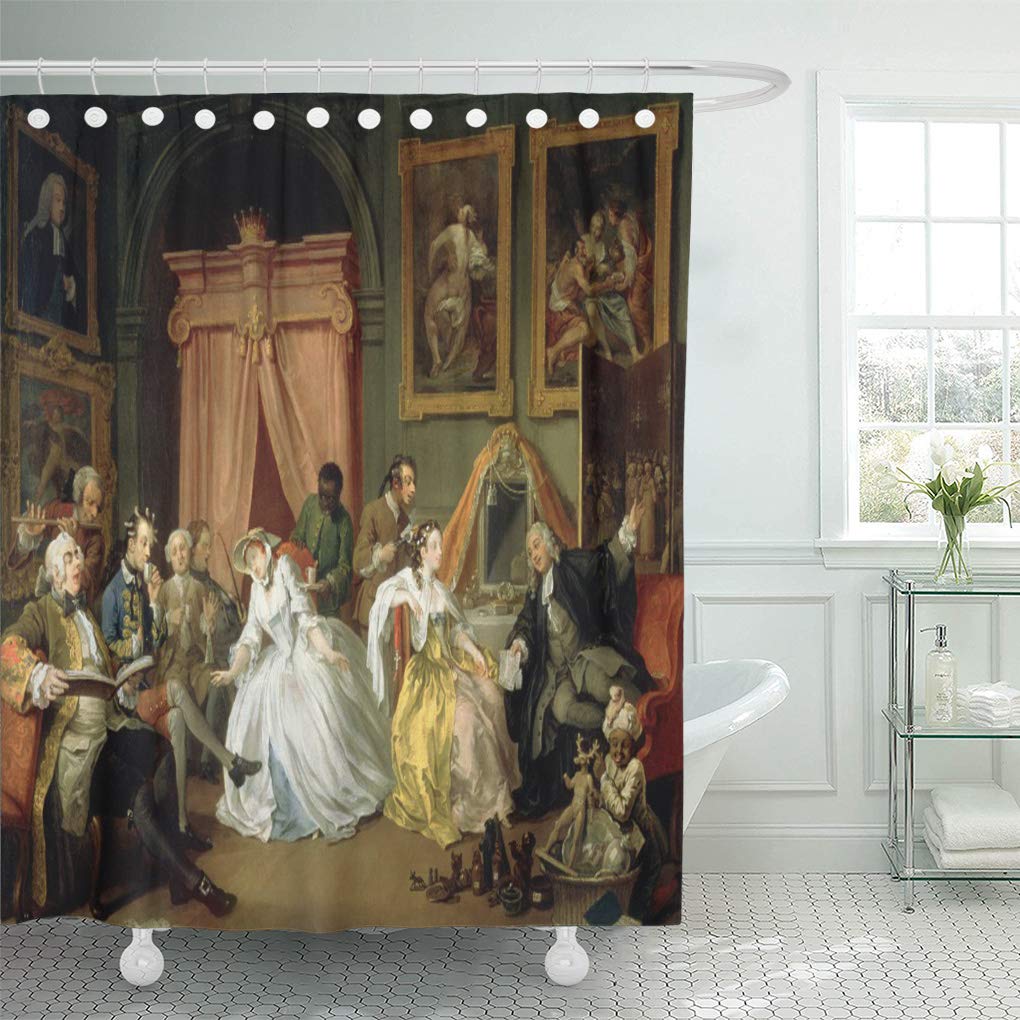Libin Fine Marriage La Mode Iv The Toilette C Hogarth Shower Curtain ...