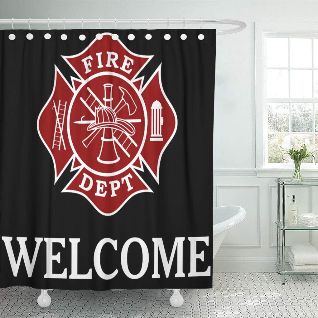 Libin Fireman Fire Dept Maltese Firefighter Department Station Black ...