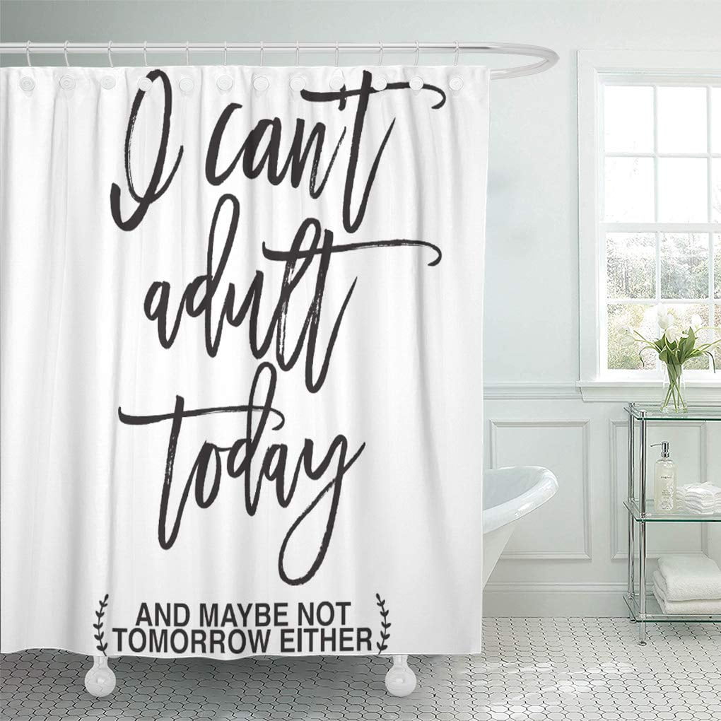 Libin Fun Funny Can Adult Humor Silly Cant Humorous Shower Curtain ...
