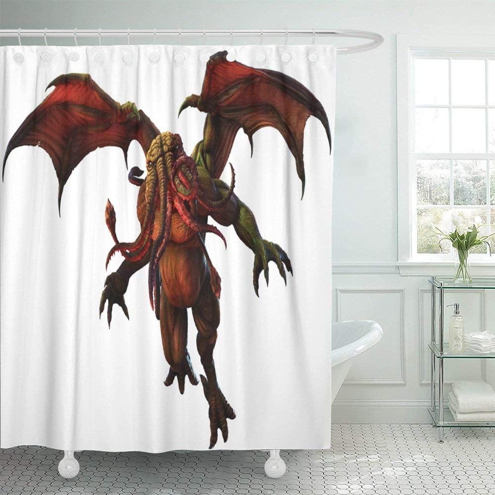 Libin Green Creature Tentacled Horror 3D Monster Flying Alien Cthulhu ...