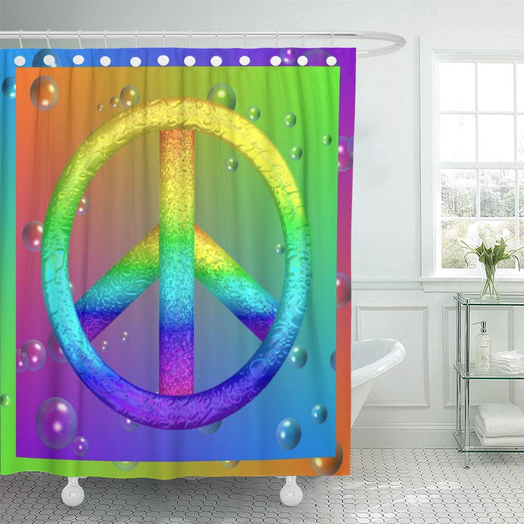 Libin Hippie Peace Sign Woodstock Symbols Belief Hippies Dorms Rooms ...