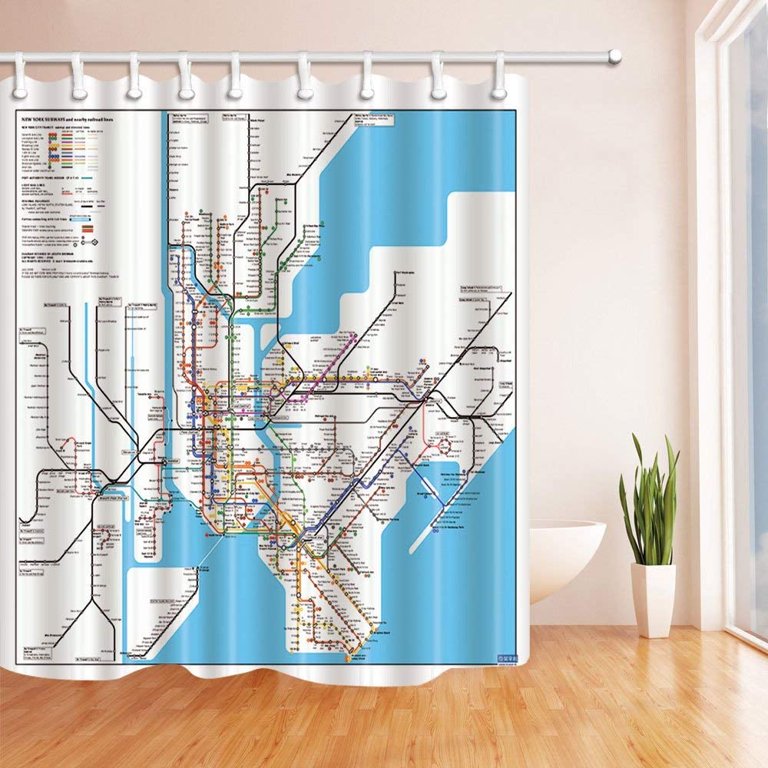 Map Bathroom Decor