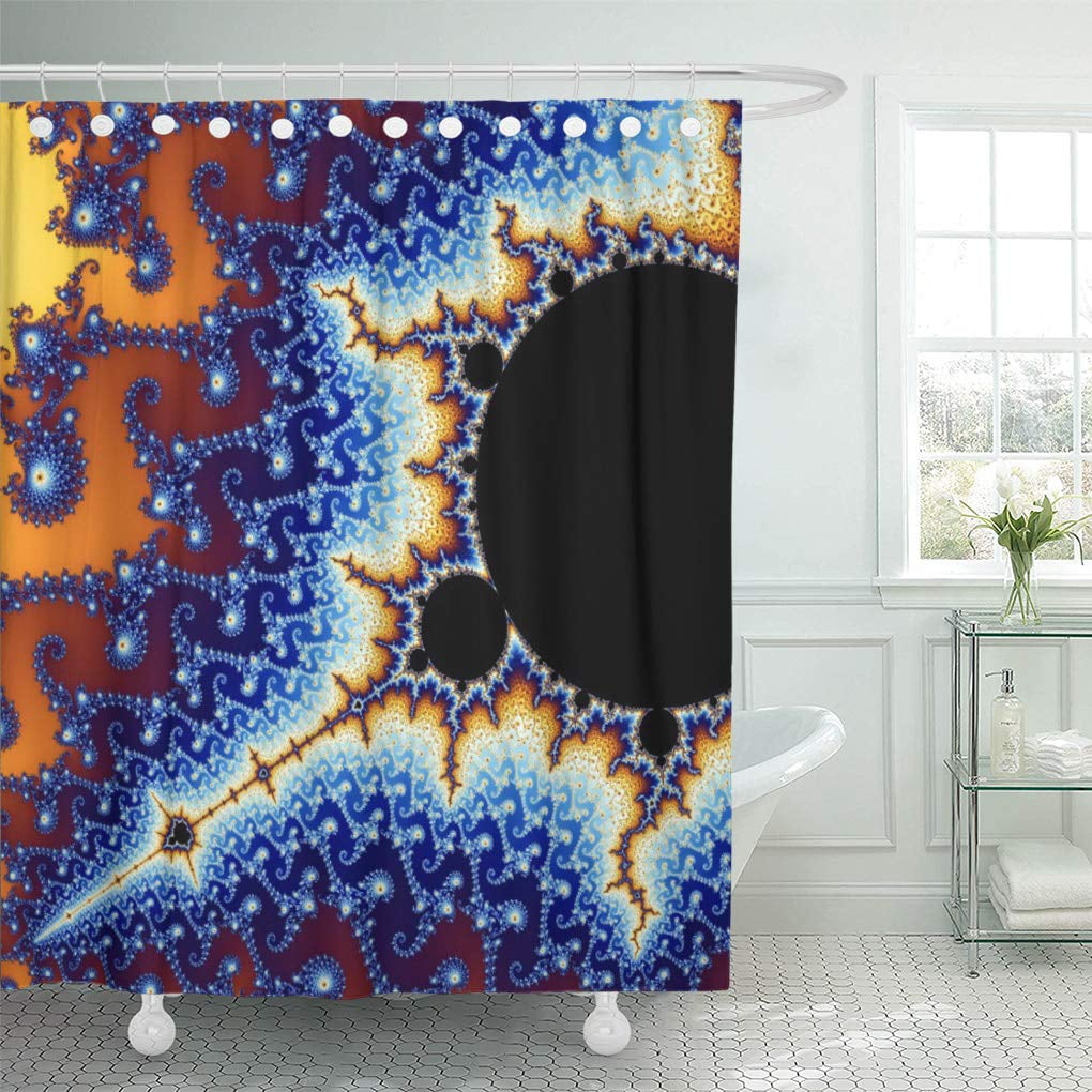 Libin Math Mandelbrot Fractal Zoom Shower Curtain 66x72 inch - Walmart.com