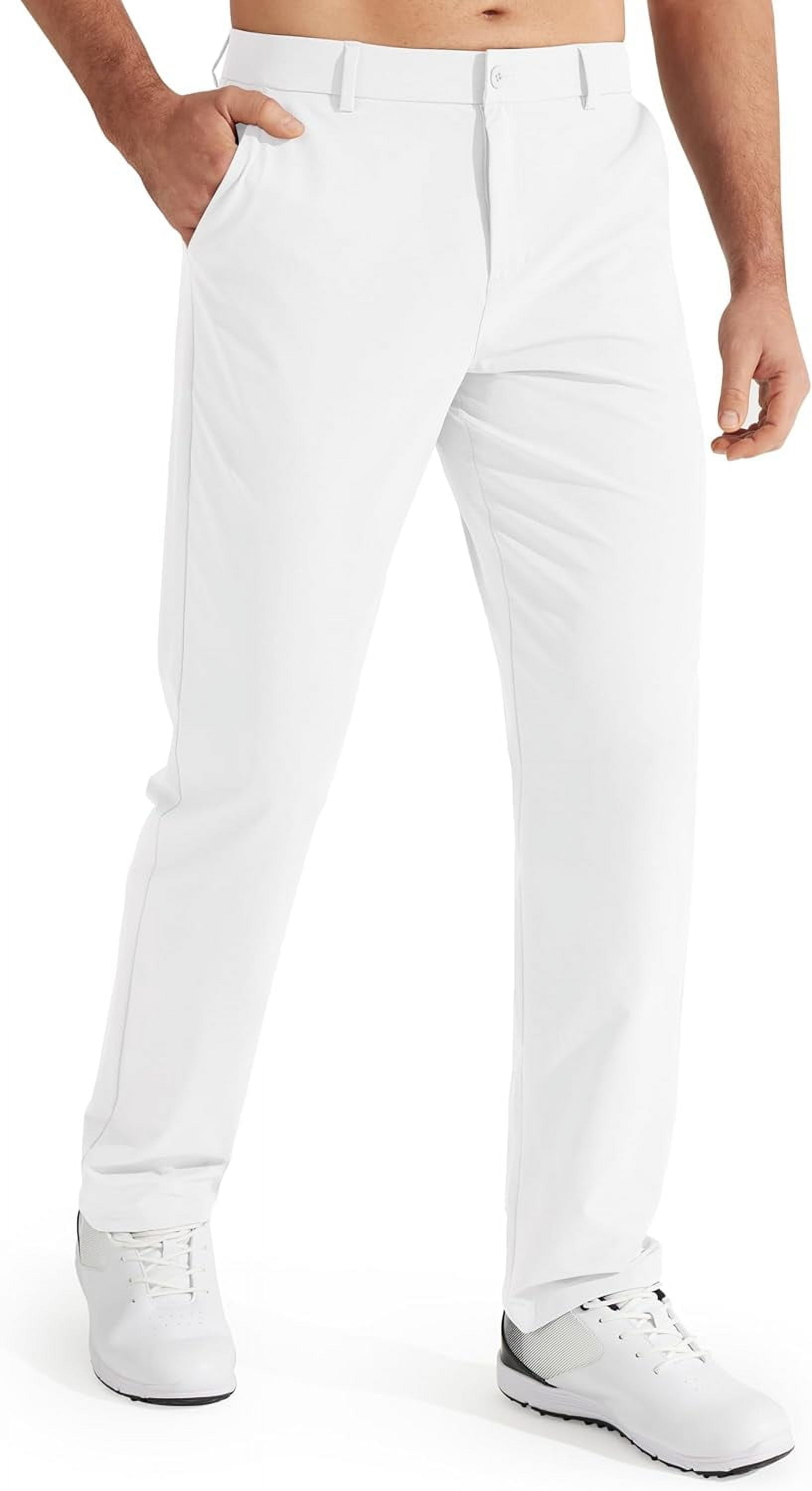 Libin Mens Golf Pants Stretch Work Dress Pants 30"/32"/34" Quick Dry ...