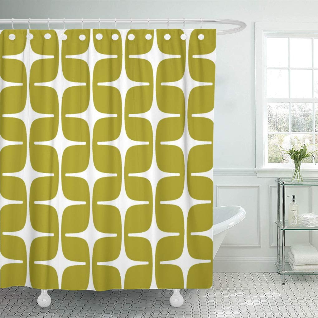 Libin Modern Mod Rectangle Pattern Chartreuse Green Abstract Geometric ...