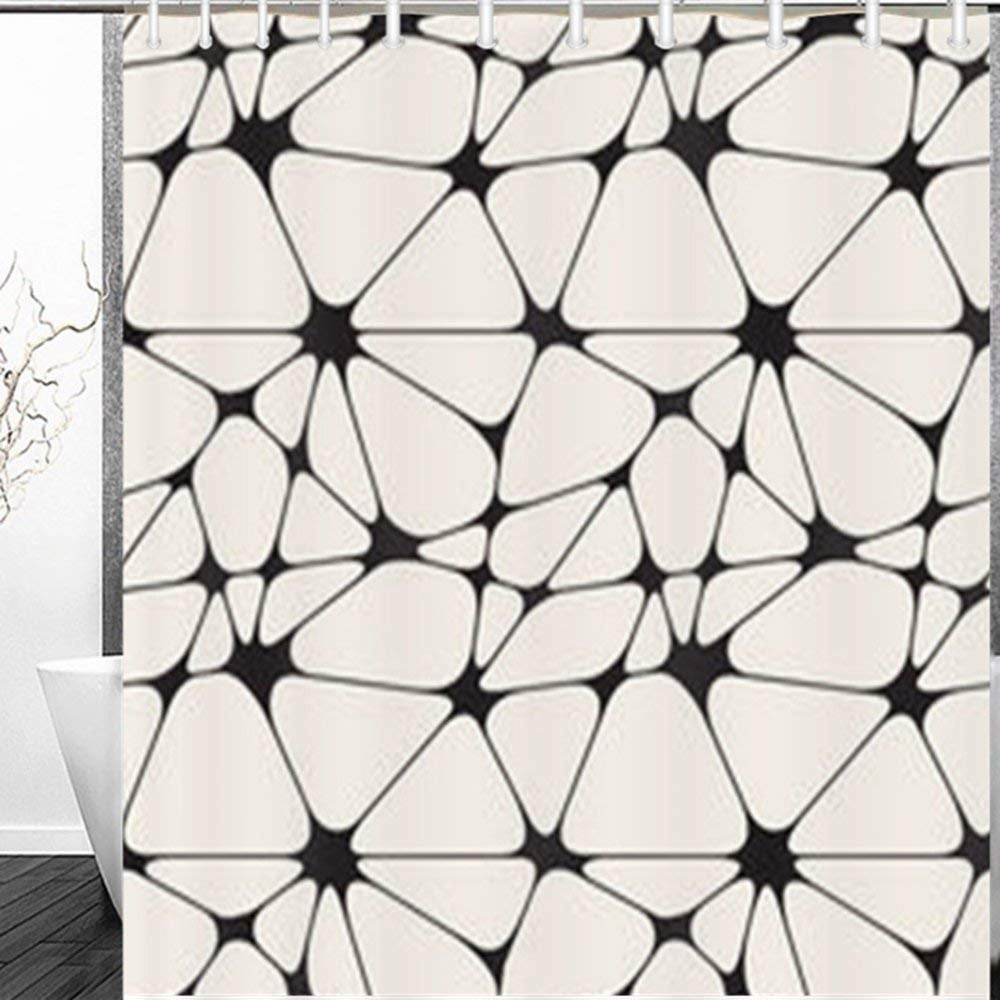 Libin Modern Stylish Texture Textures Grid Pattern Shower Curtain 60x72 ...