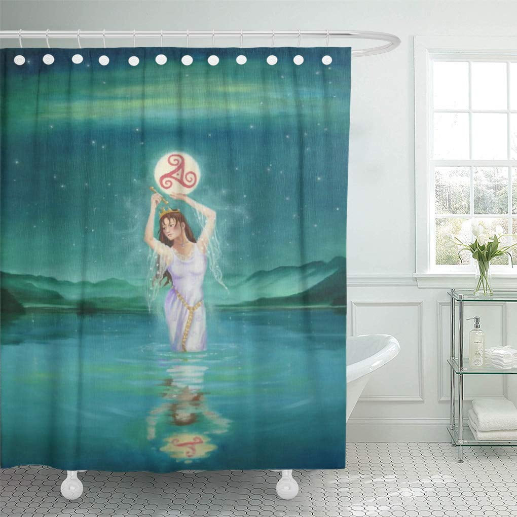 Libin Painting Celtic Lady of The Fine Oil Symbol Triskell Shower ...