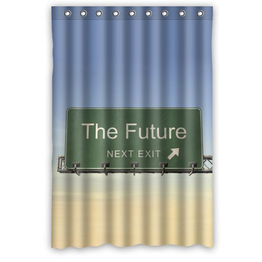 Libin Road Signs To The Future Waterproof Bathroom Fabric Shower ...