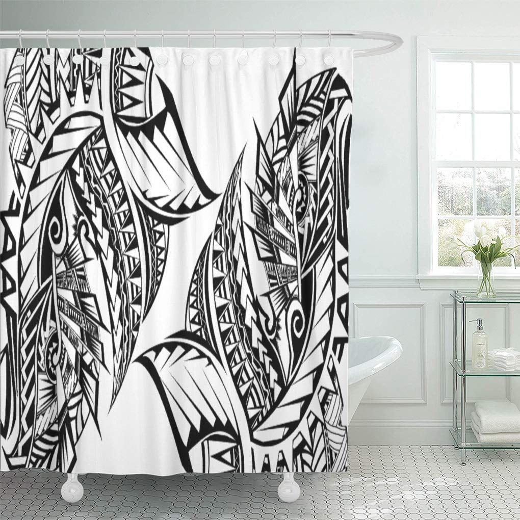 Libin Samoa Polynesian Tattoo Pacific Island Nesian Tonga Kiwi Shower ...