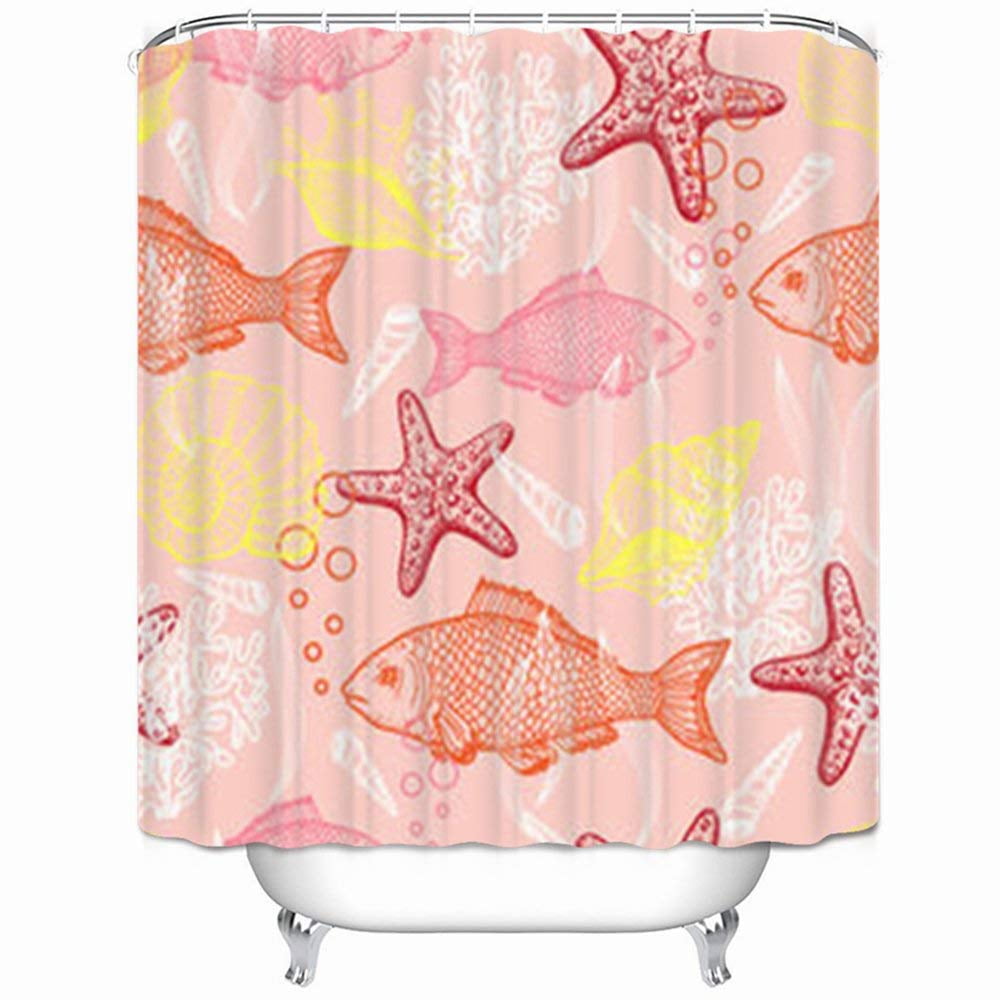 Libin Sea Original Hand Drawn Textures Fish Nature Vintage Starfish ...