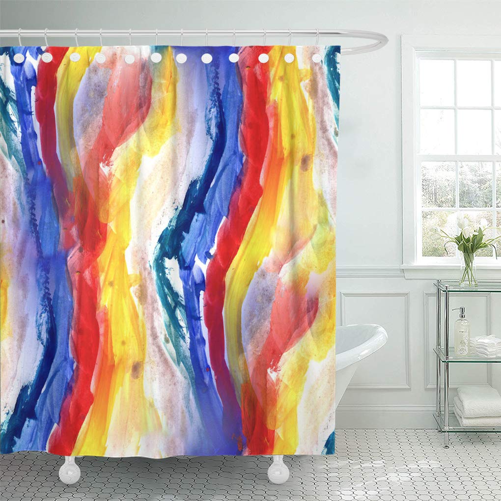 Libin Seamless Color Abstract Vibrant Background Colorful Brush Strokes ...