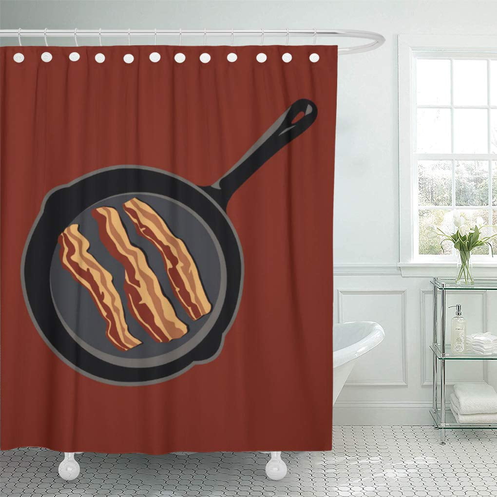 Libin Simple Bacon Food Breakfast Shower Curtain 60x72 inch - Walmart.com
