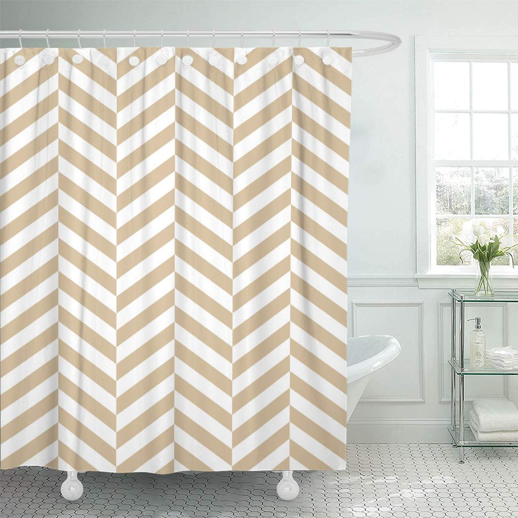 Libin Stripes Diagonal Geometrical Simple Creative Luxury Gradient Label Emblem Shower Curtain ...