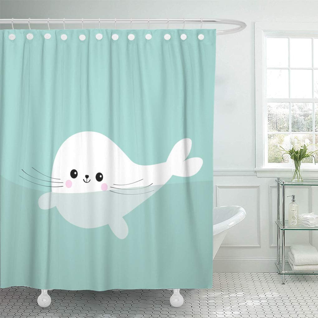 Libin Swimming Floating Harp Baby Seal Pup Cute Cartoon Character ...