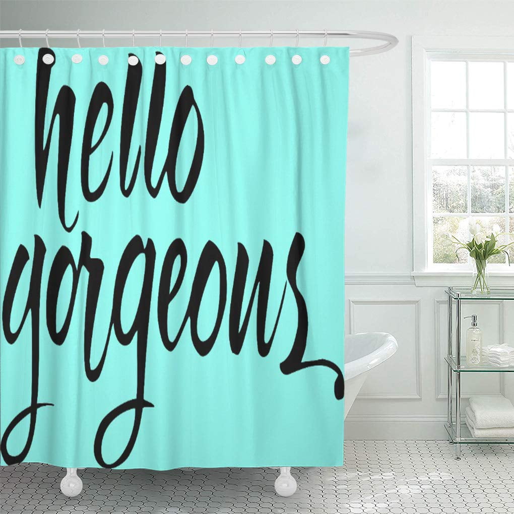 Libin Tub Hello Gorgeous Brush Lettering Home Hand Lettered Shower ...