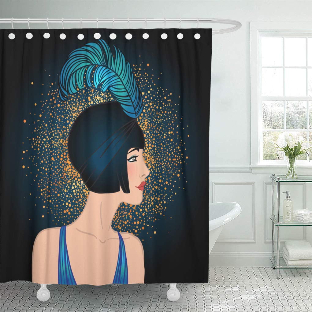 Libin Vintage of Flapper Girl Patterns and Frames Retro Party 1920 ...