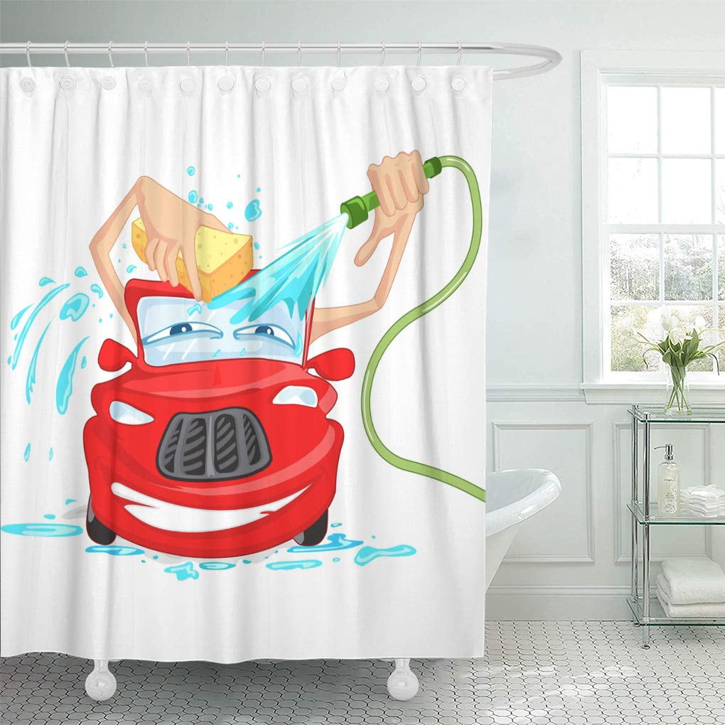 Libin Wash of Car Washing Water Pipe and Sponge Hose Shower Curtain 60x72 inch - Walmart.com