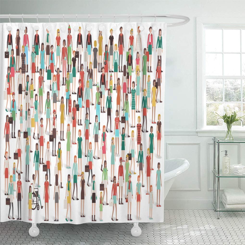 Libin Woman Crowd of Women Standing Together Different Ethnic Groups ...