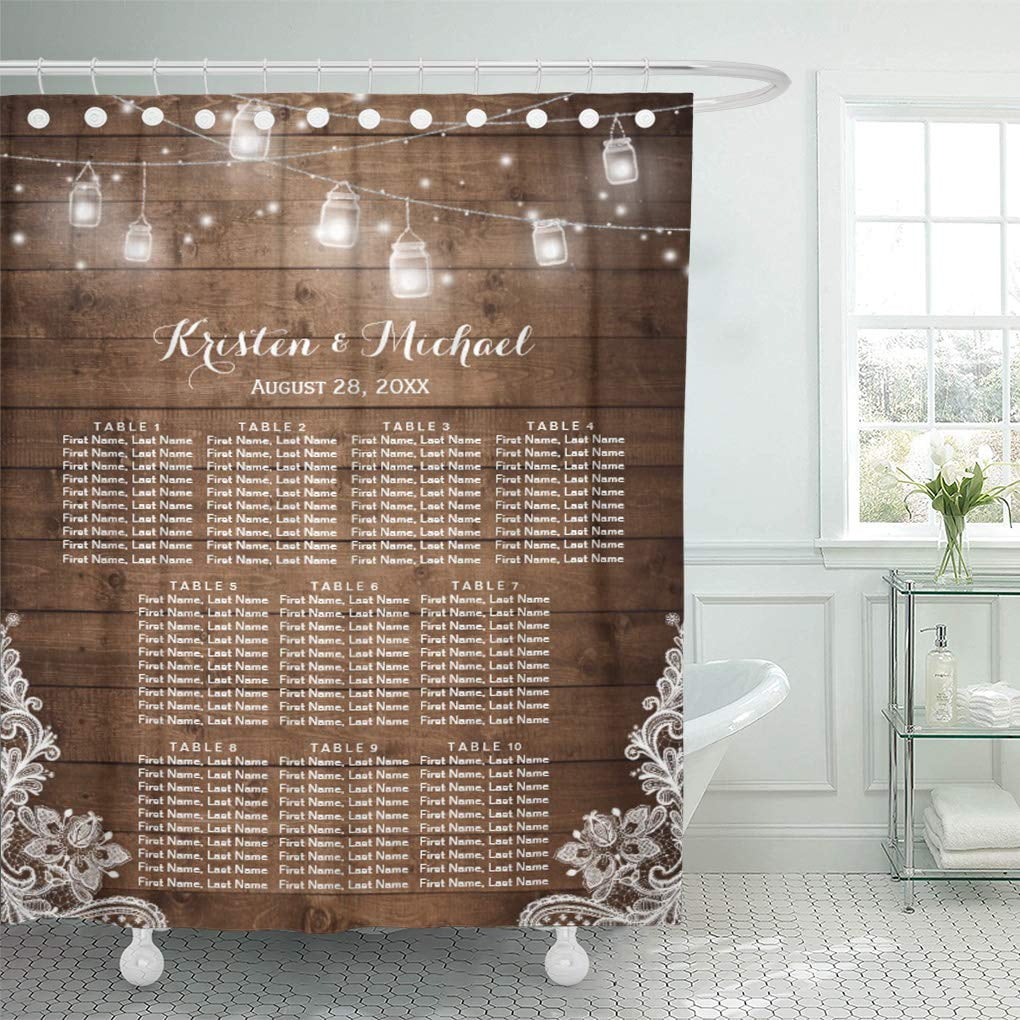Libin Wood Rustic Country String Wedding Seating Chart Tables Mason ...