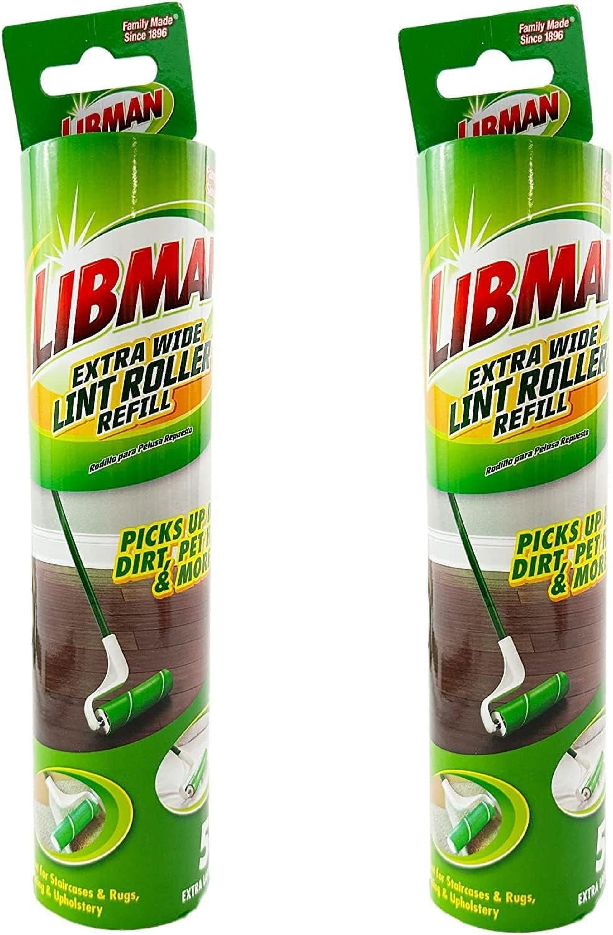 Libman 10" Extra Wide Lint Roller Refill - Lint Roll Brush Refills for ...