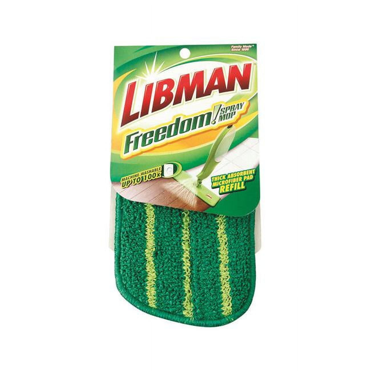 Libman Freedom Spray Mop Replacement Refill Pad, Green, 15 x 5 in ...