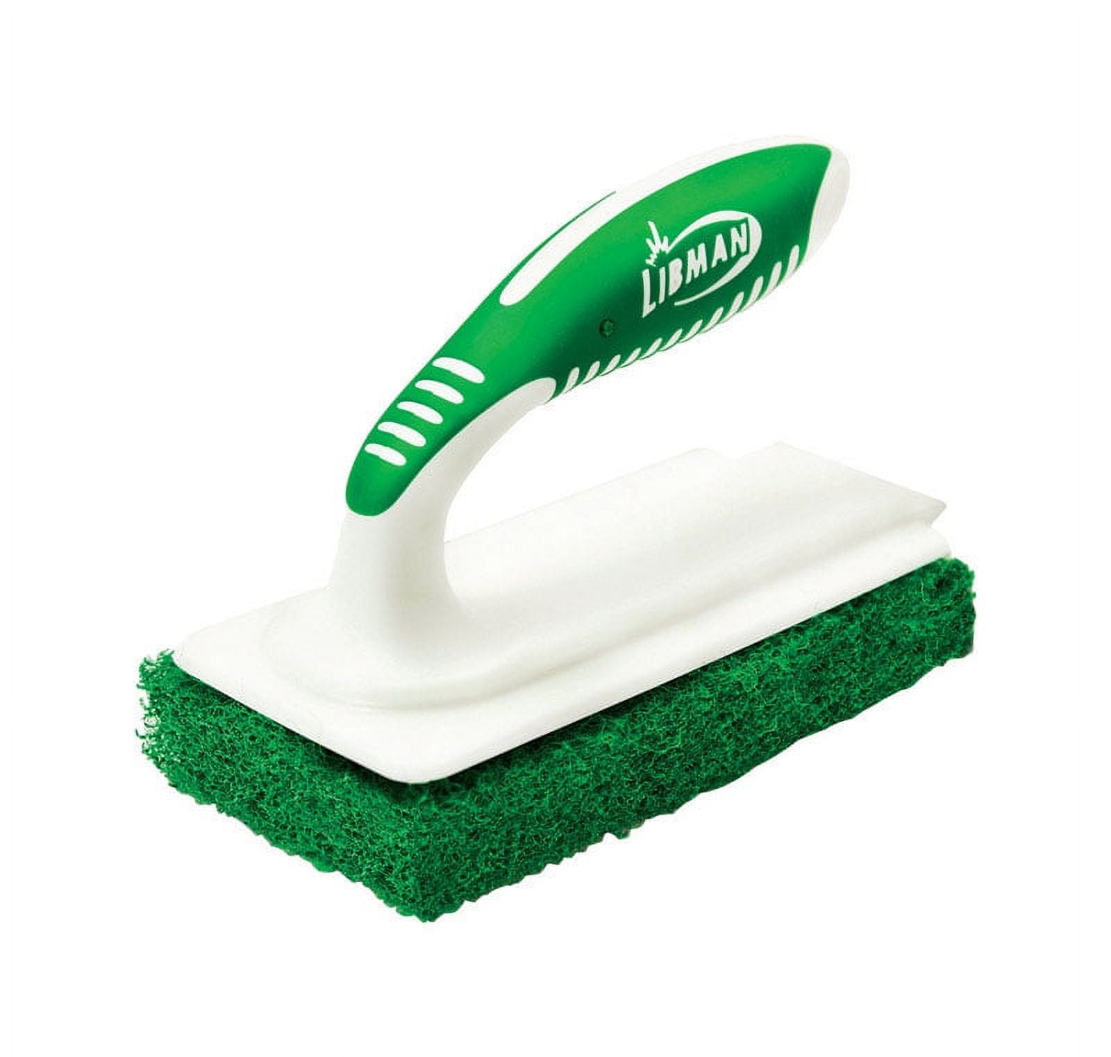 Libman Ergonomic Cleaning Scrub Brush, Tub & Tile Scrubber with ...