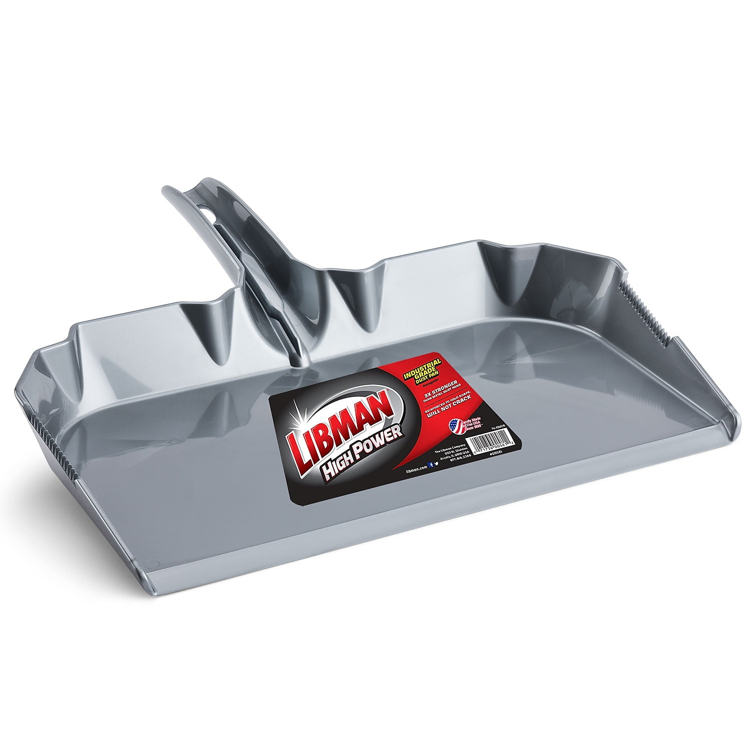 Libman 18" Industrial Grade Dust Pan Gray 6/Pack (0581) - Walmart.com