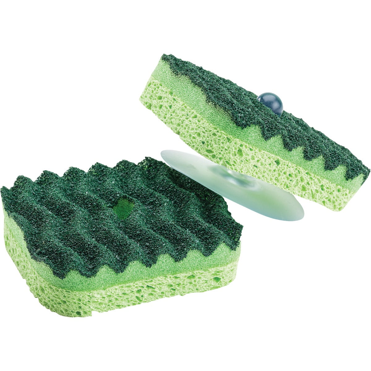 Libman 3.5 In. x 3.5 In. Green Scrub Sponge (2-Count) 2106 - Walmart.com