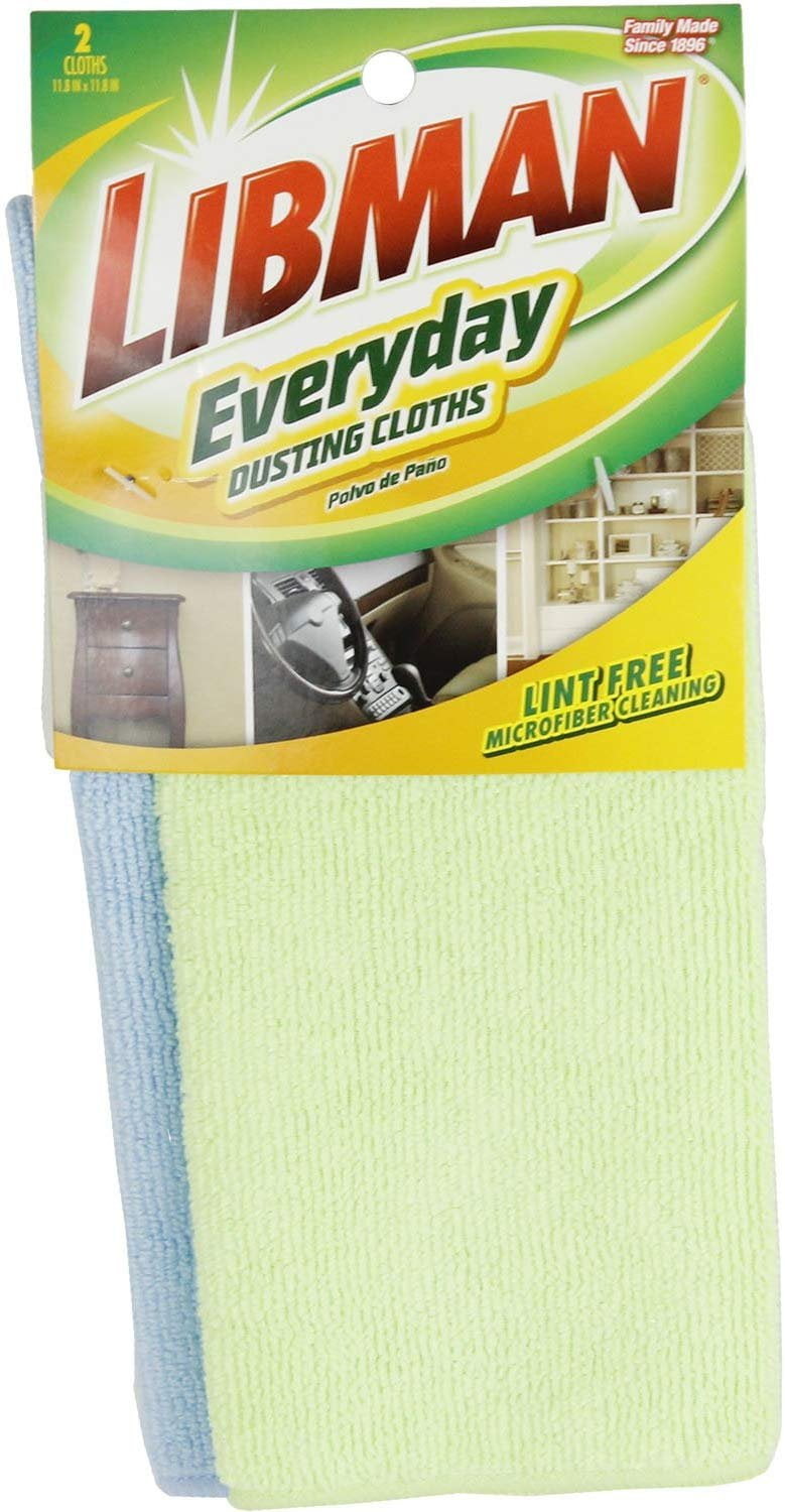 Libman Everyday Microfiber Dusting Cloths, Duster Cleaning Wipes for ...