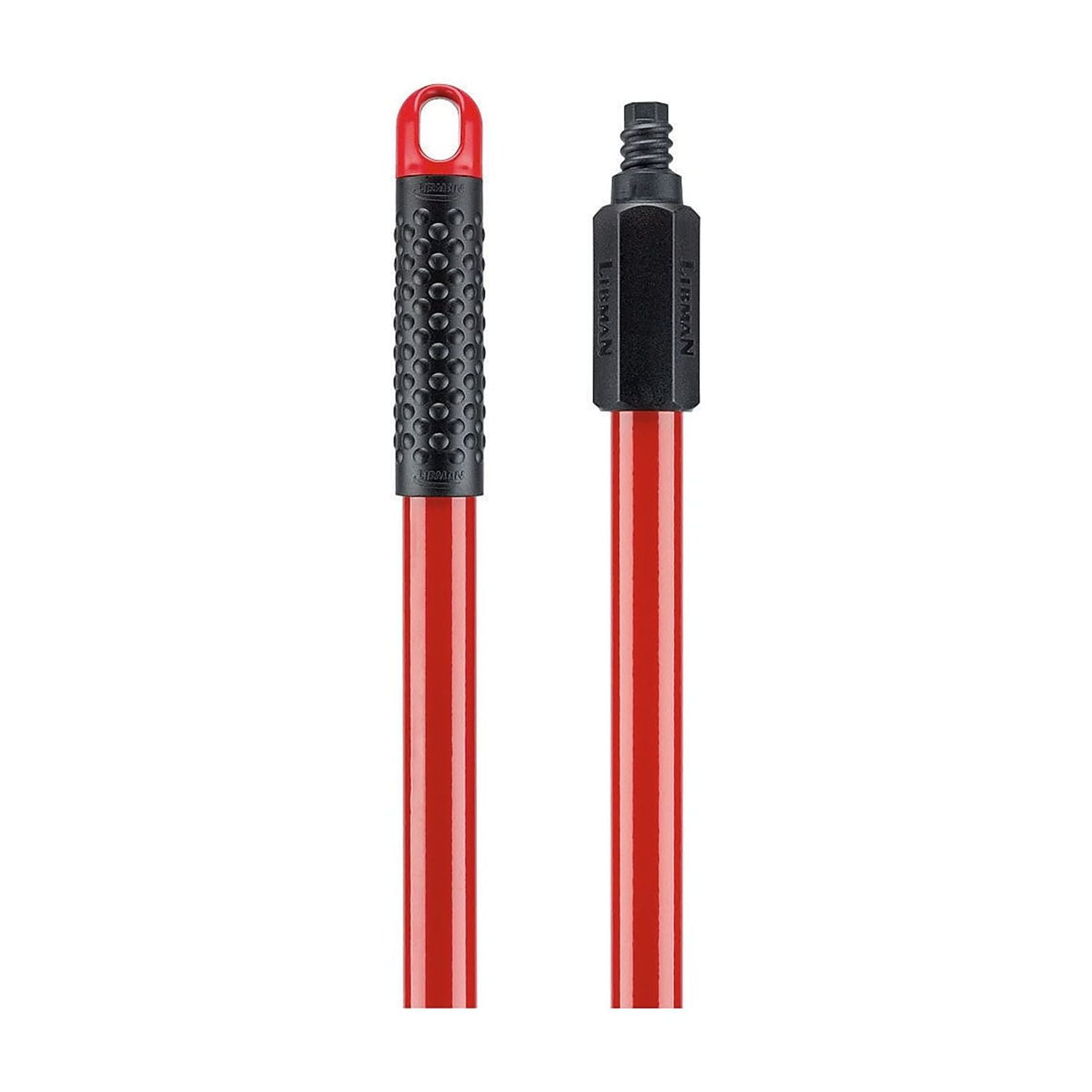 Libman 60 in. Length Red Steel Handle Nylon Standard Thread 6 Pack #601 ...